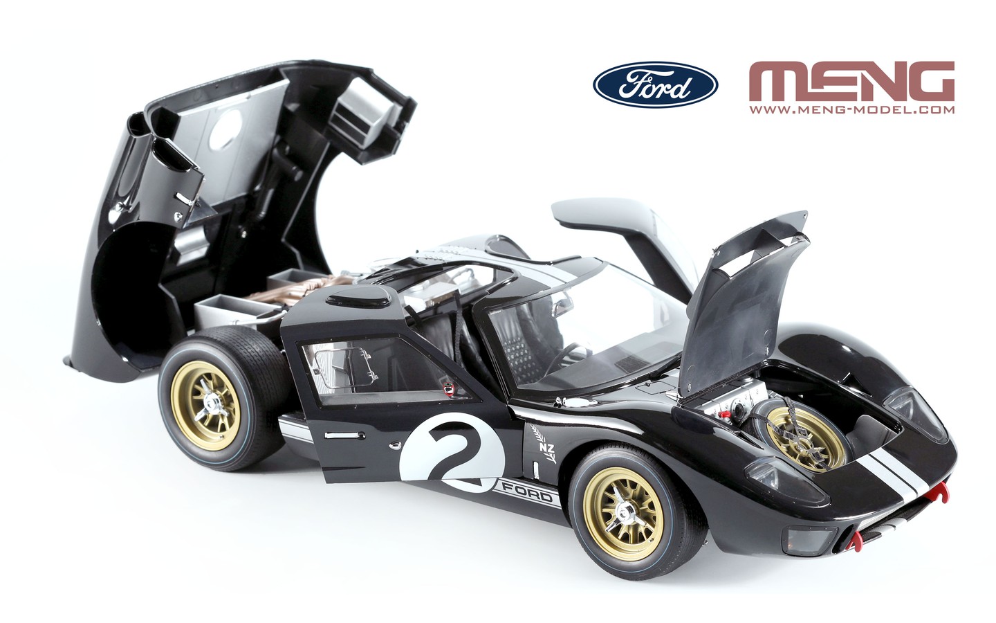 Ford GT40 Mk.II '66 Champion Pre Colored - Meng RS-003 | kingshobby.com