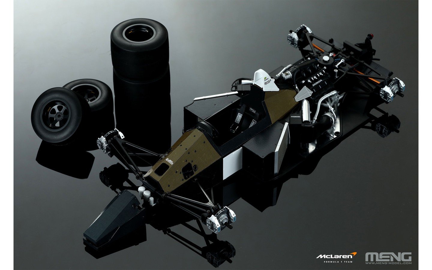 McLaren MP4/4 1988 Pre-colored Edition - Meng RS-005 | kingshobby.com