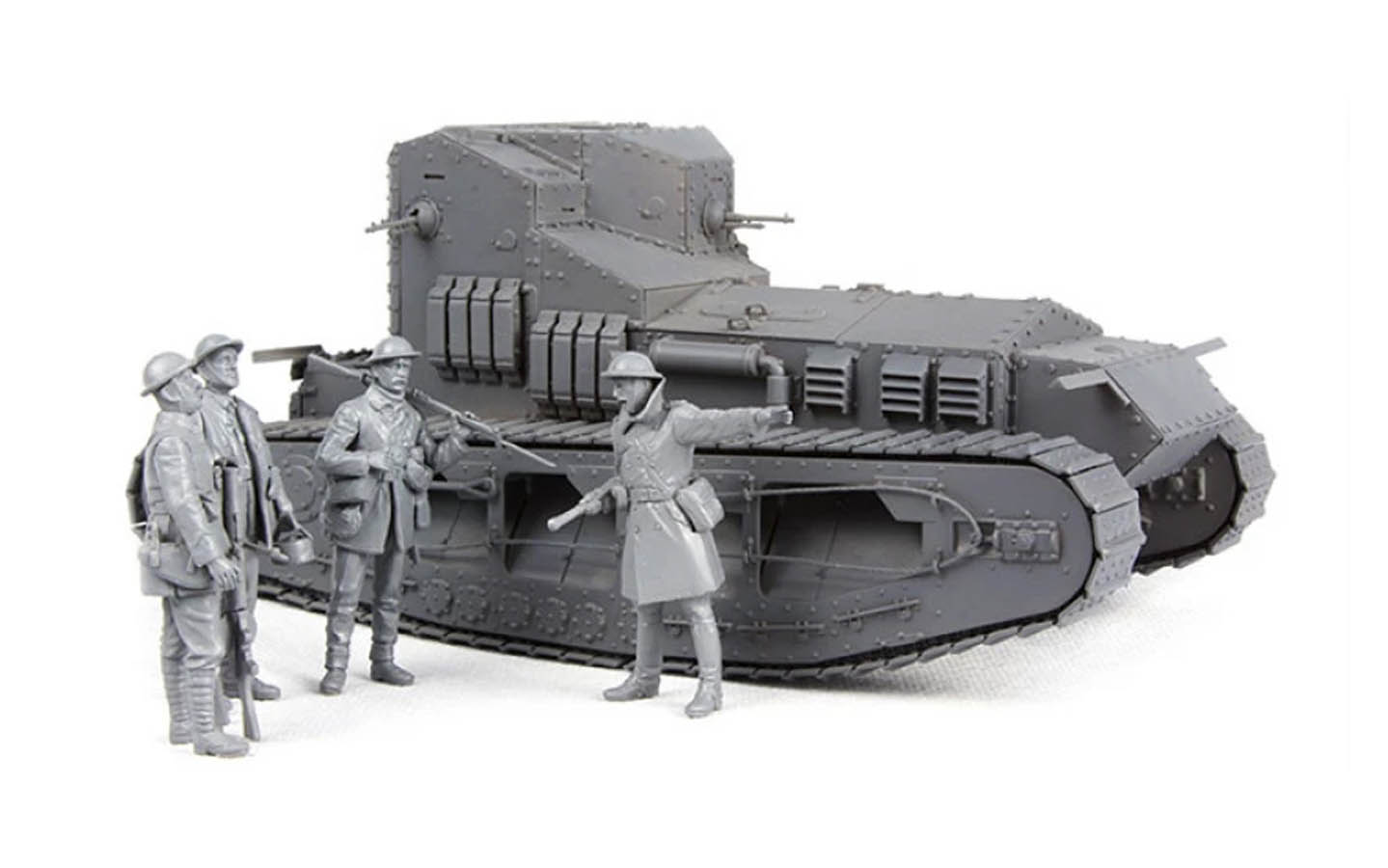 British Medium Tank Mk.A Whippet & British Infantry - Meng TS-021S ...
