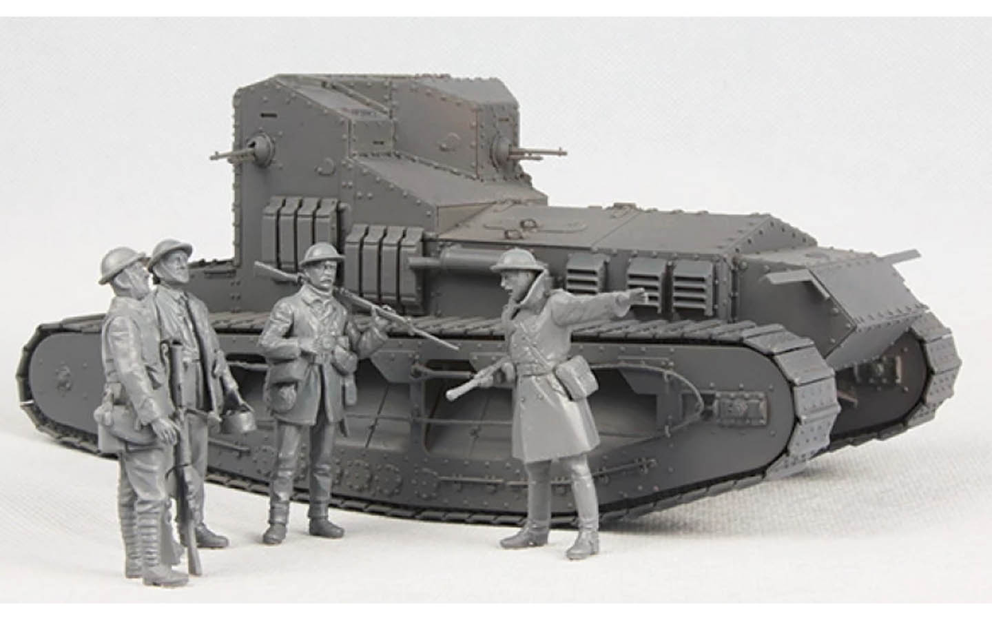 British Medium Tank Mk.A Whippet & British Infantry - Meng TS-021S ...