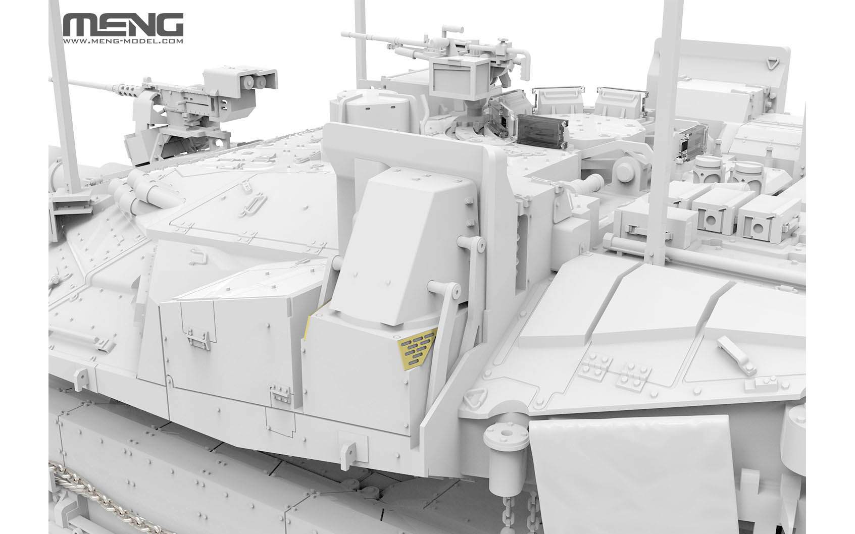 Merkava Mk.4M w/Roof-mounted Slat Armor, Israel Main Battle Tank - Meng ...