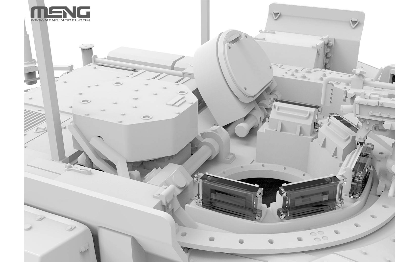 Merkava Mk.4M w/Roof-mounted Slat Armor, Israel Main Battle Tank - Meng ...