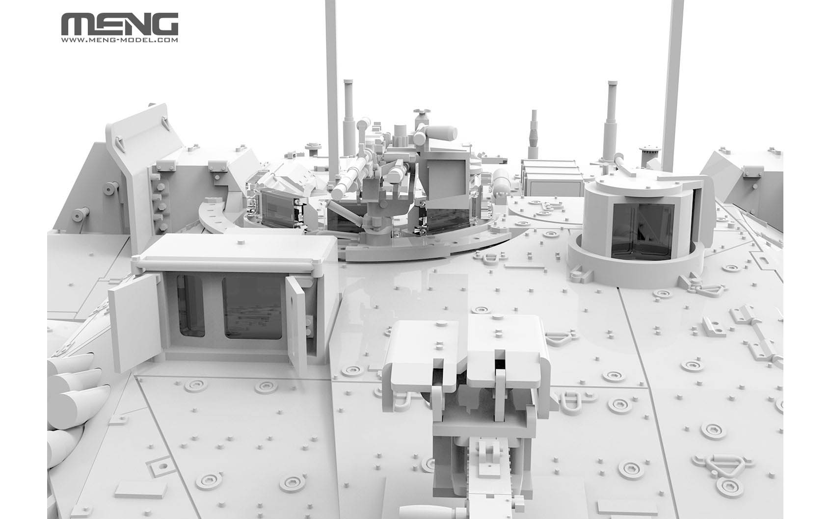 Merkava Mk.4M w/Roof-mounted Slat Armor, Israel Main Battle Tank - Meng ...