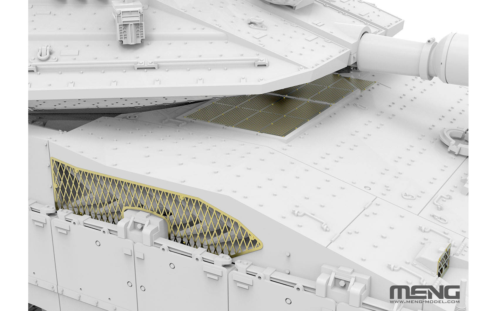 Merkava Mk.4M w/Roof-mounted Slat Armor, Israel Main Battle Tank - Meng ...