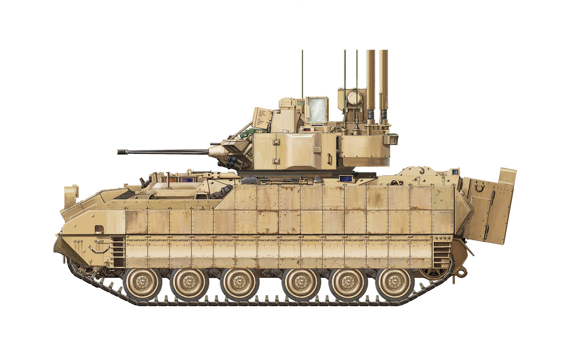 M2A3 Bradley w/BUSK III, U.S. Infantry Fighting Vehicle - Meng SS-004 ...