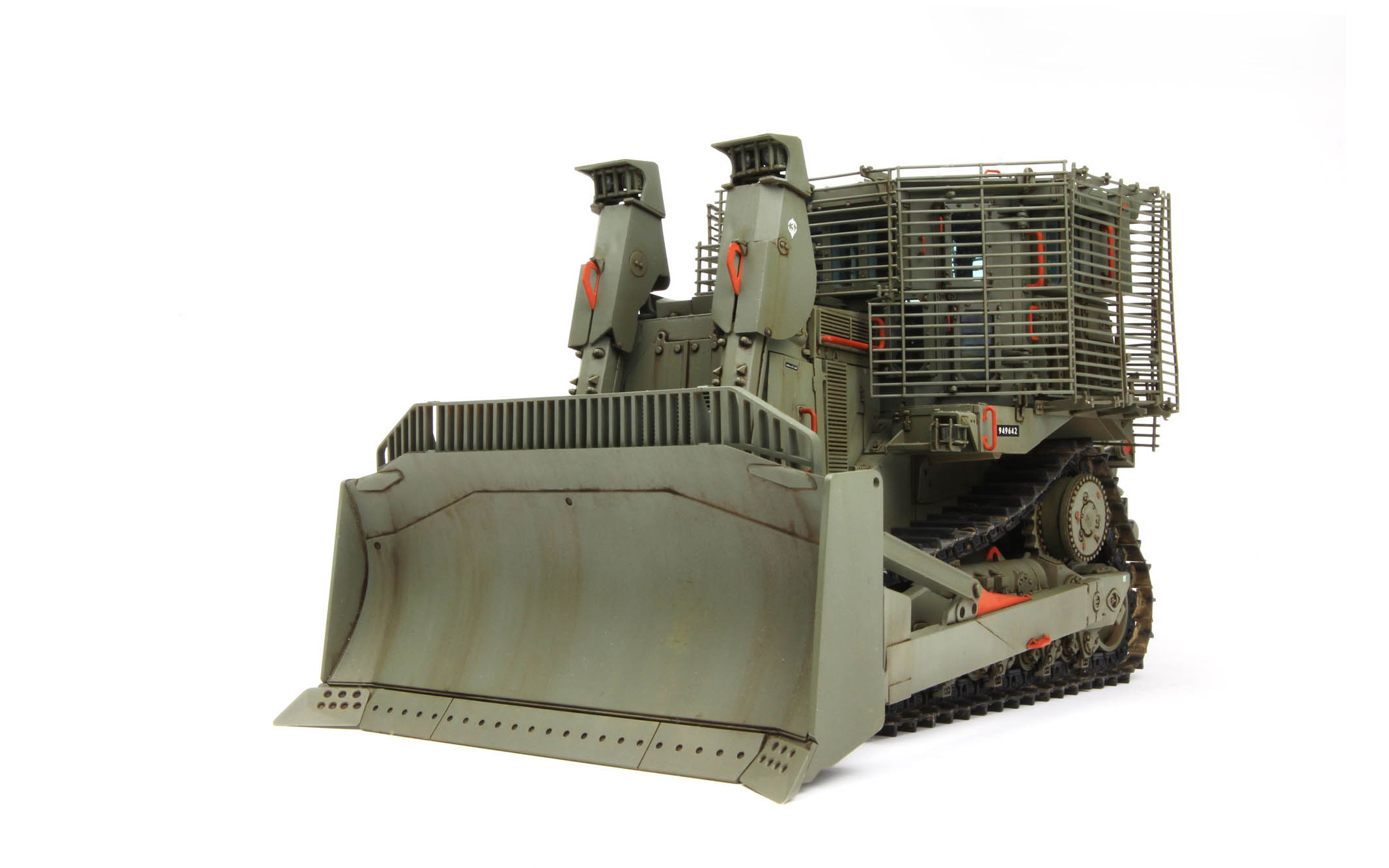 D9R Armored Bulldozer w/Slat Armor - Meng SS-010 | kingshobby.com