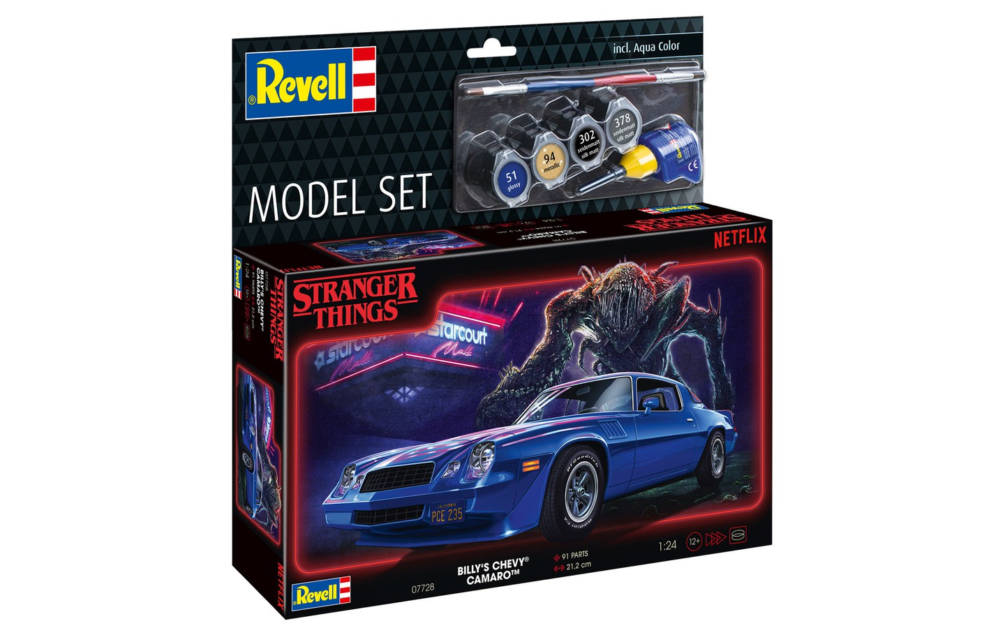 Billy's Chevy Camaro Z/28 Stranger Things Model Set - Revell 67728 ...