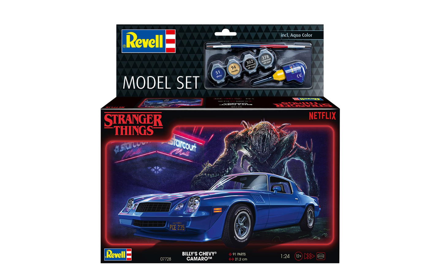 Billy's Chevy Camaro Z/28 Stranger Things Model Set - Revell 67728 ...