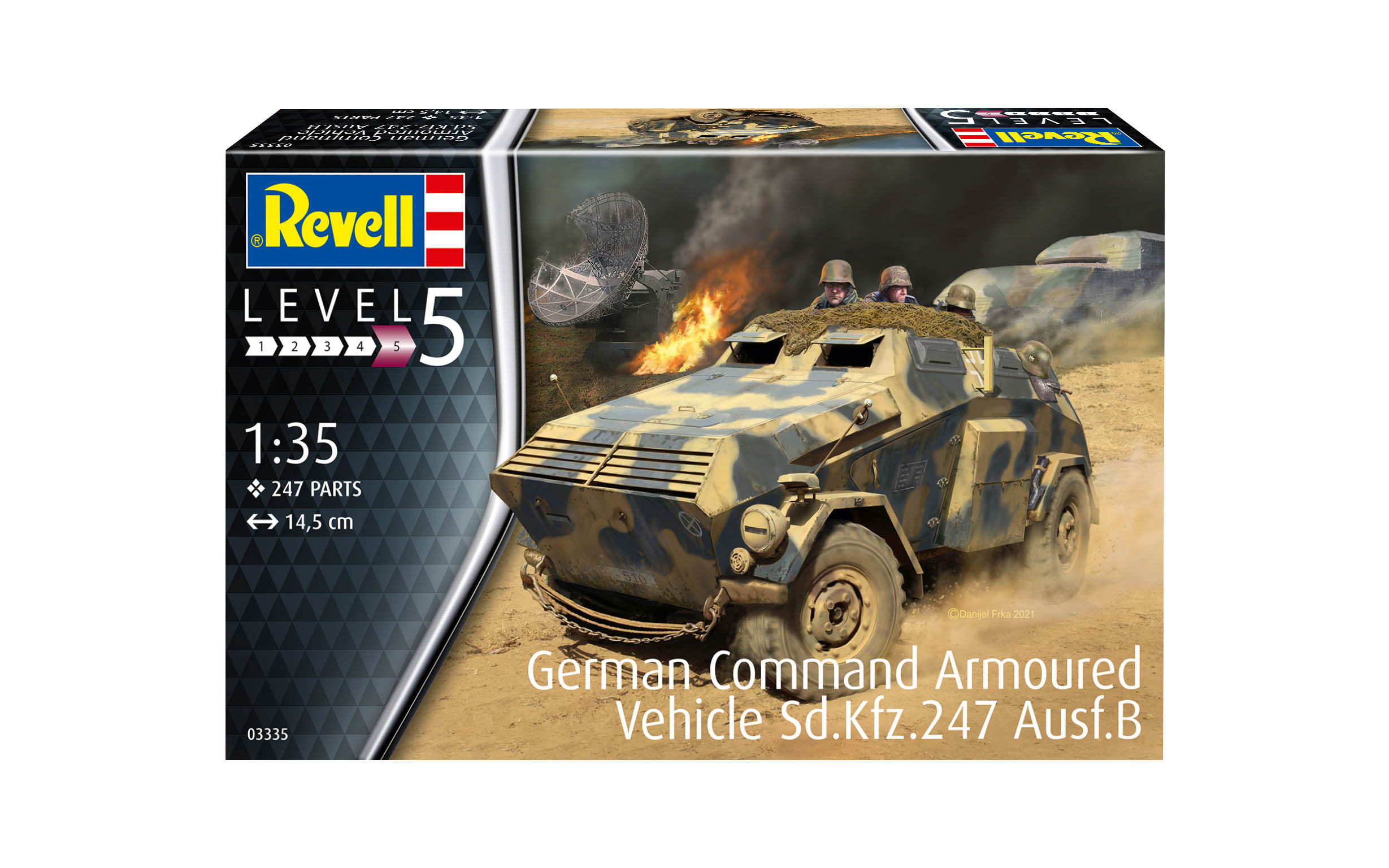 German Command Armoured Vehicle Sd.Kfz.247 Ausf.B - Revell 03335 ...
