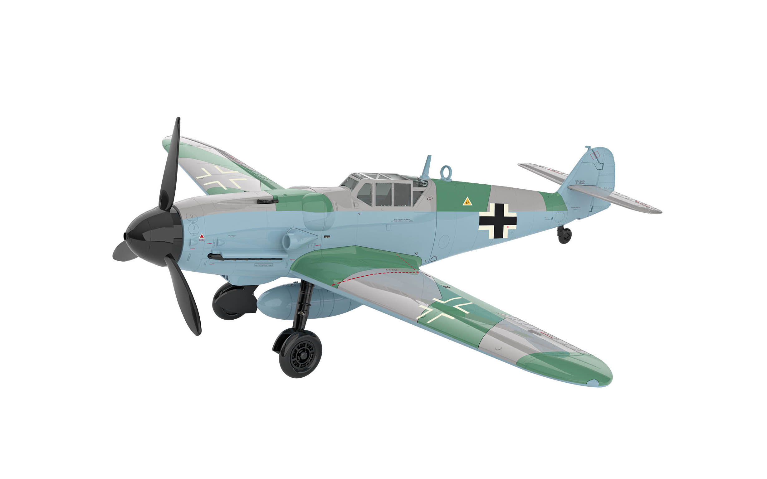 Messerschmitt Bf109G-6 - Easy-click system - Revell 03653 | kingshobby.com