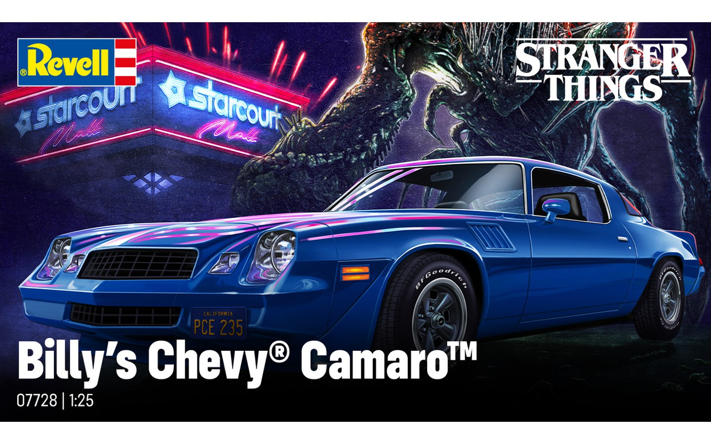 Stranger Things, Billy's 1979 Camaro Z/28 - Revell 07728 | kingshobby.com