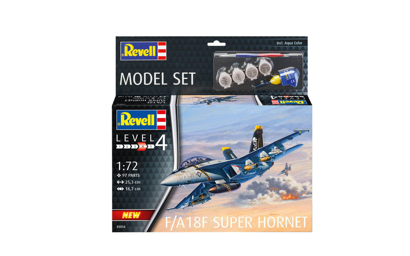 F/A-18F Super Hornet - Model Set - Revell 63834 | kingshobby.com