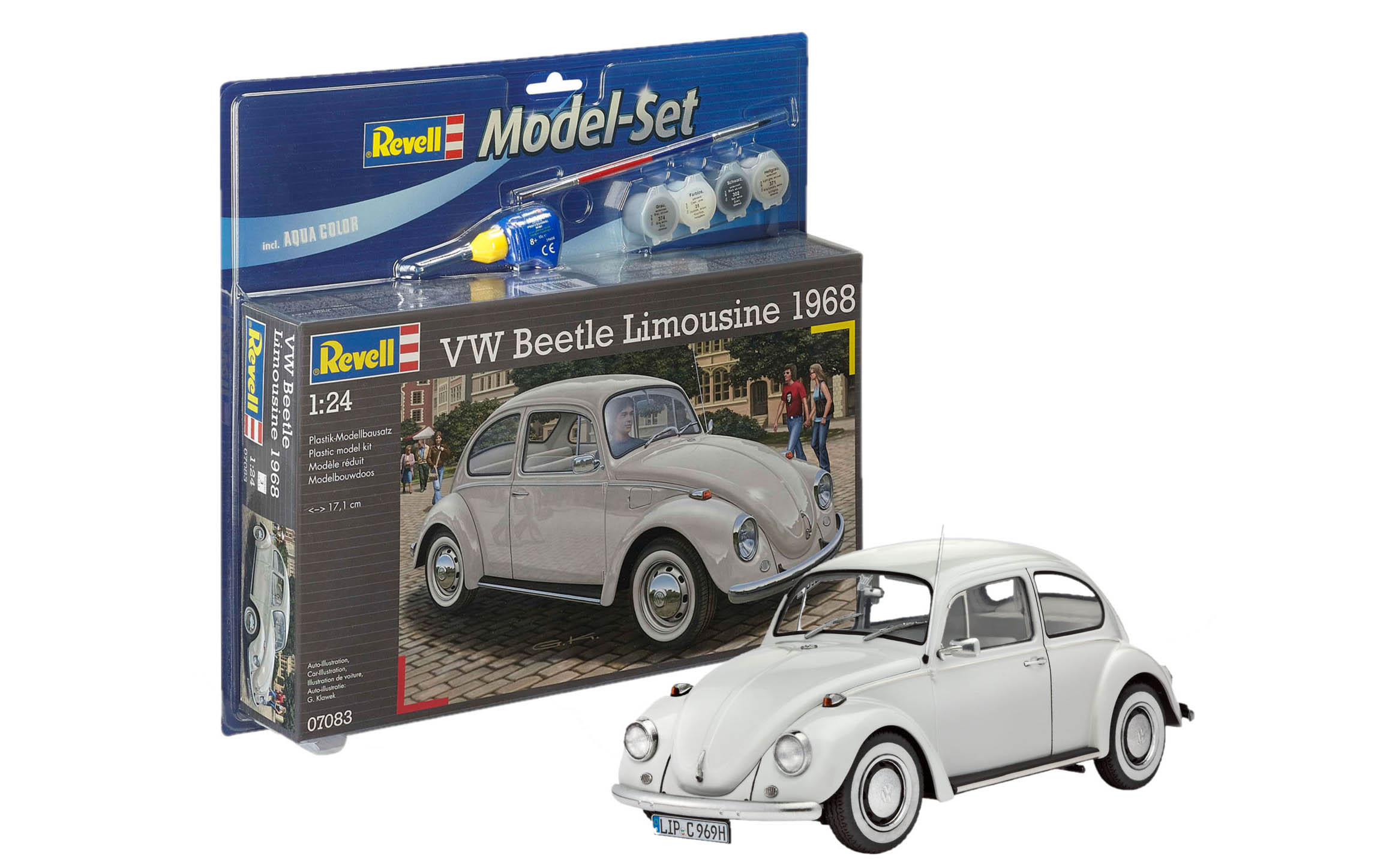 VW Beetle Limousine 68 - Model Set - Revell 67083 | kingshobby.com