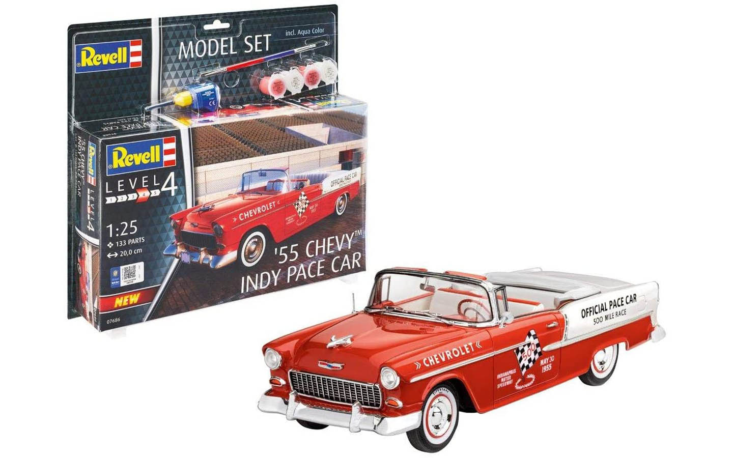 Model Set '55 Chevy Indy Pace Car - Revell 67686 | kingshobby.com