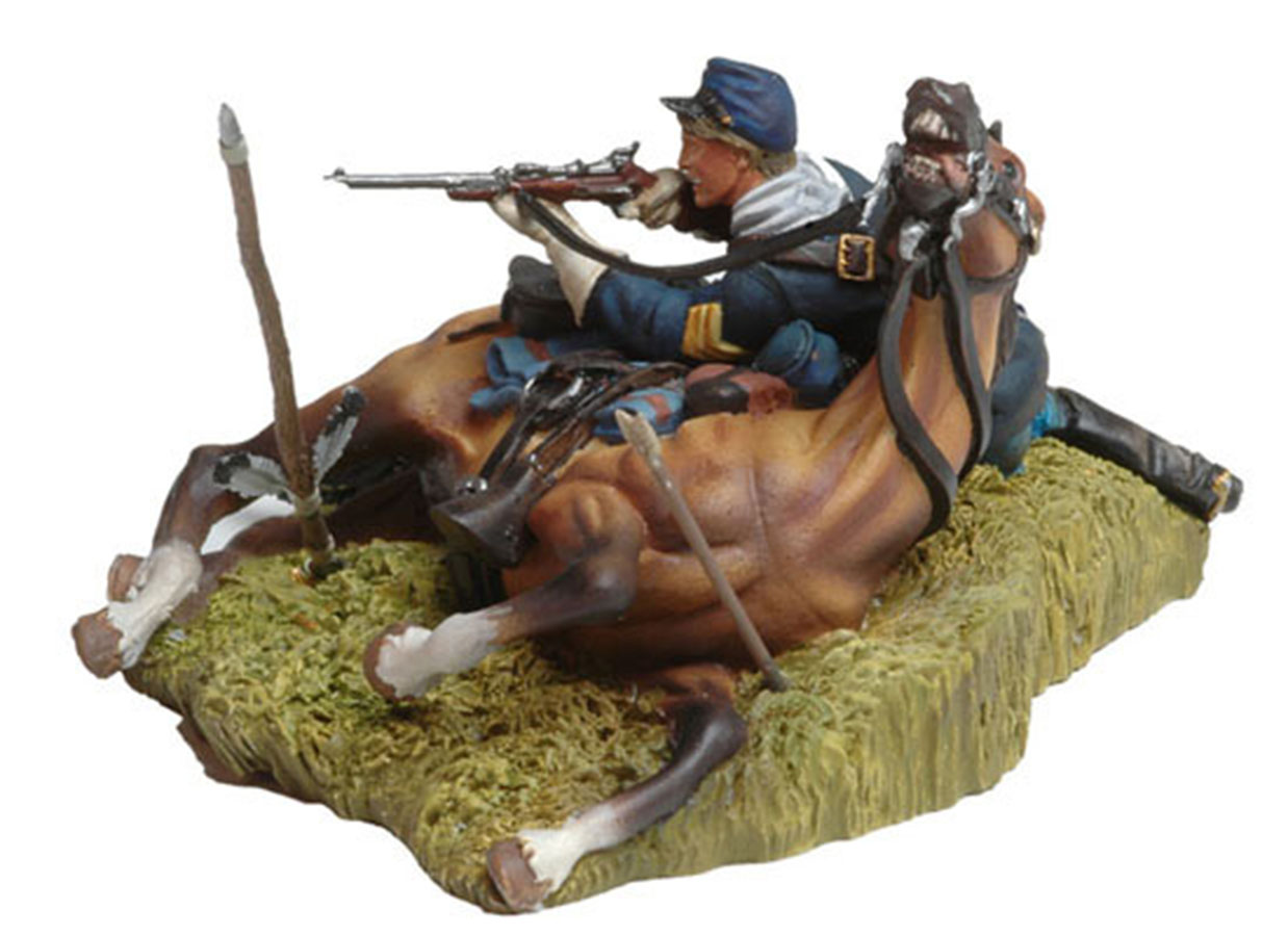 Shot Down US Cavalryman and Horse - Andrea BH0104 | kingshobby.com