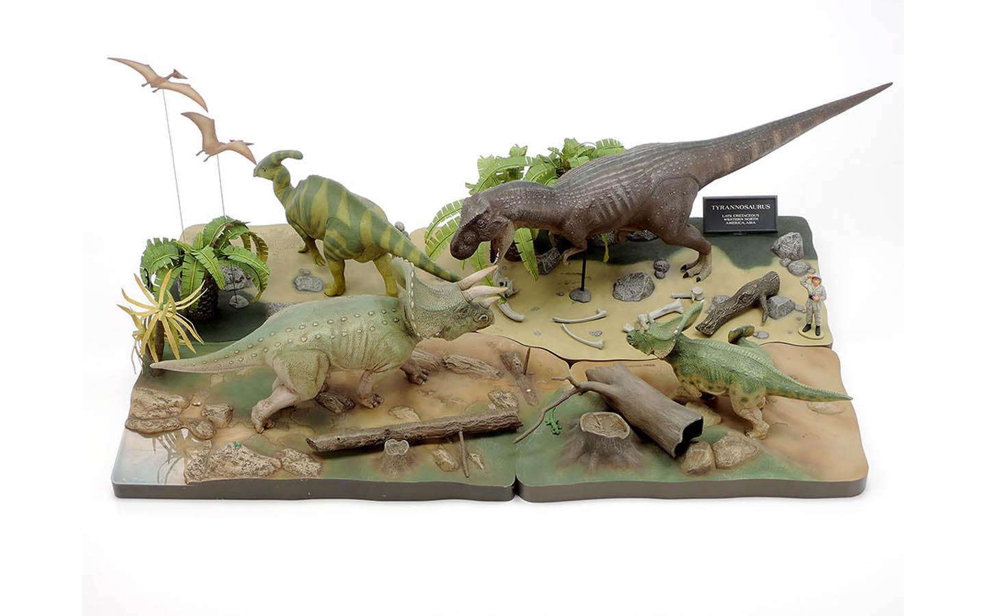 Parasaurolophus Diorama Set - Tamiya 60103 | kingshobby.com