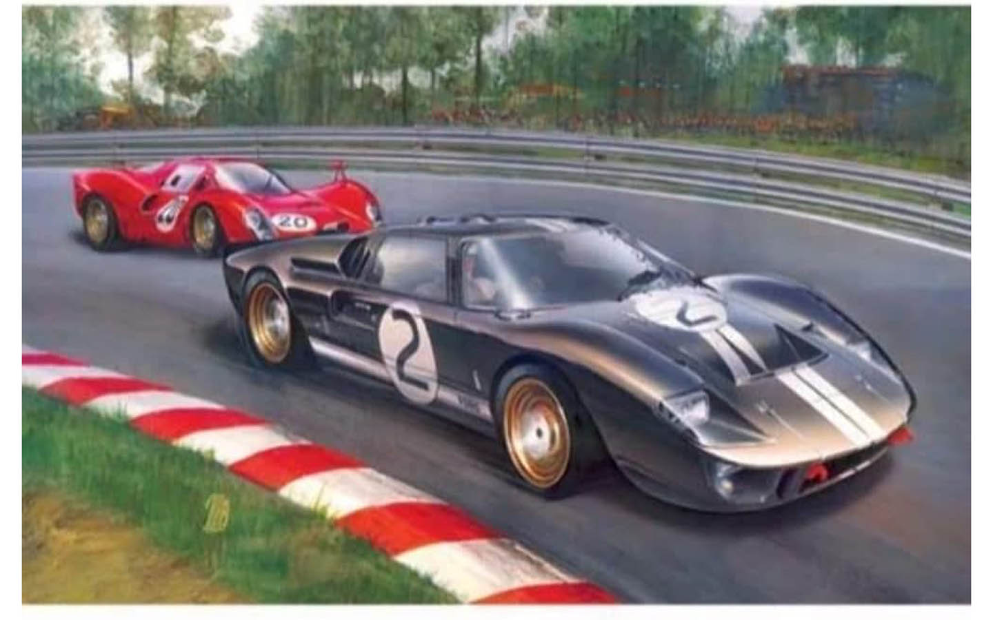 Ford GT40 Mk II, The 1966 Le Mans Winning GT Coupe - Trumpeter 05403 ...