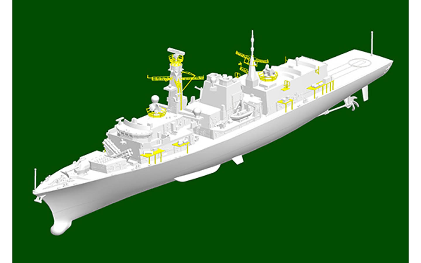 HMS Type 23 Frigate Monmouth (F235) - Trumpeter 06722 | kingshobby.com