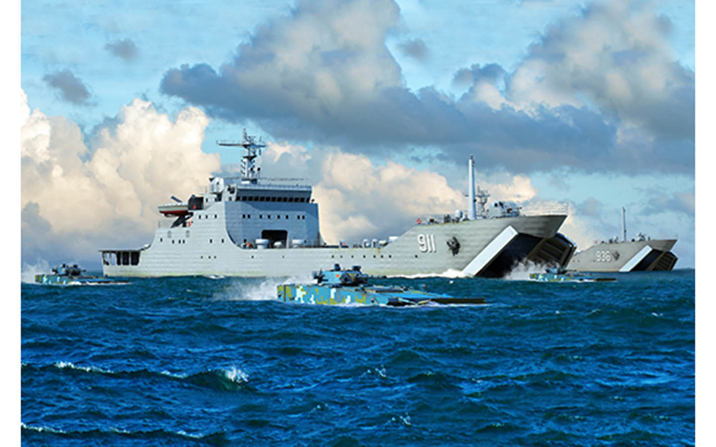 PLA Navy Type 072A LST - Trumpeter 06728 | kingshobby.com