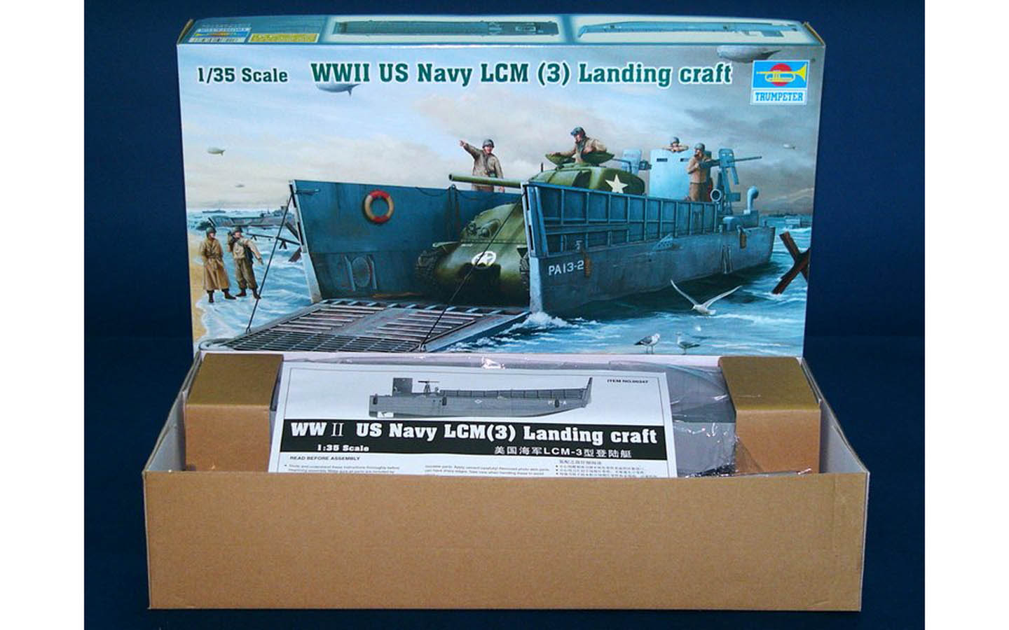 WWII US Navy LCM (3) Landing Craft - Trumpeter 00347 | kingshobby.com