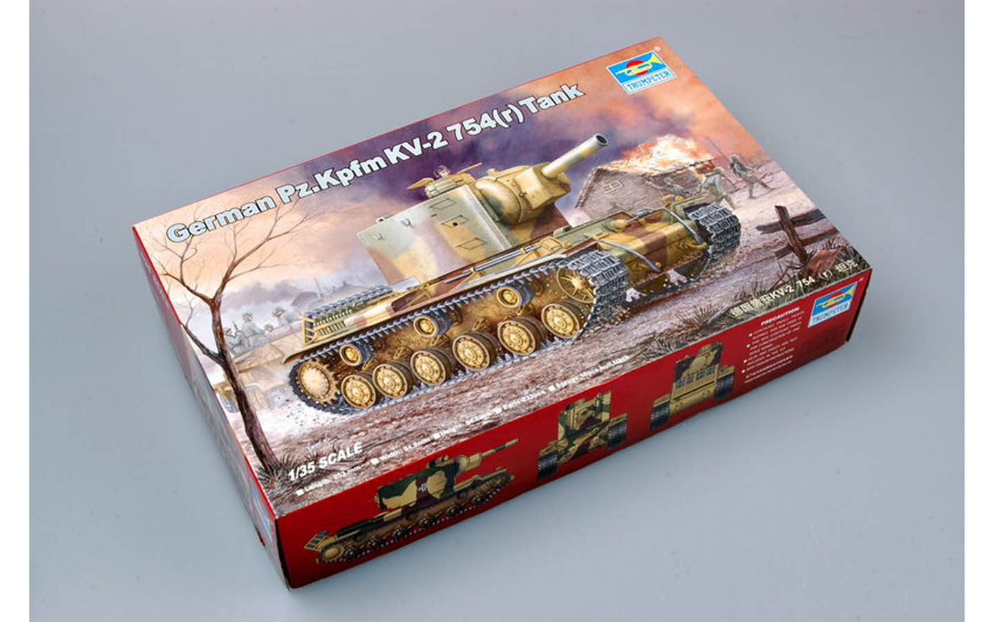 German Pz.Kpfm KV-2 754(r) Tank - Trumpeter 00367 | kingshobby.com