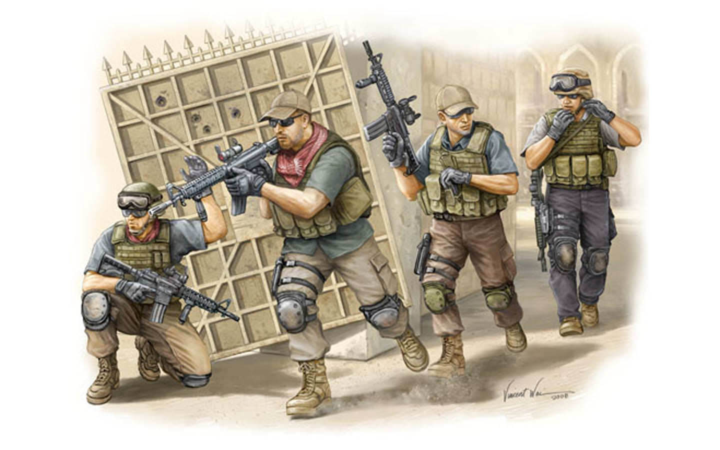 PMC in Iraq 2005, Armed Assault Team - Trumpeter 00419 | kingshobby.com
