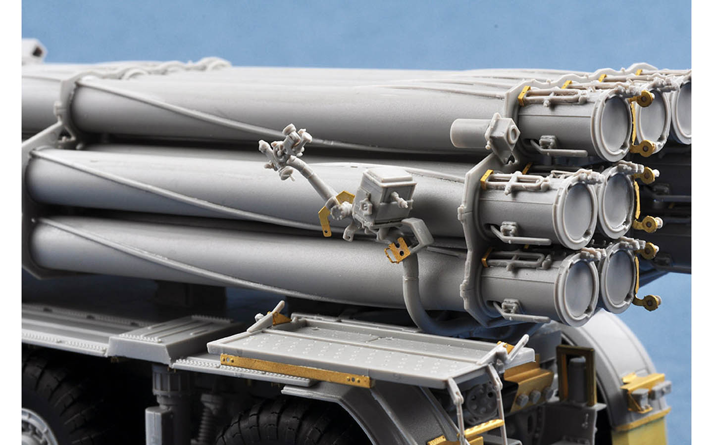 Russian 9A52-2 Smerch-M Multiple Rocket Launcher of RSZO 9k58 MRLS ...