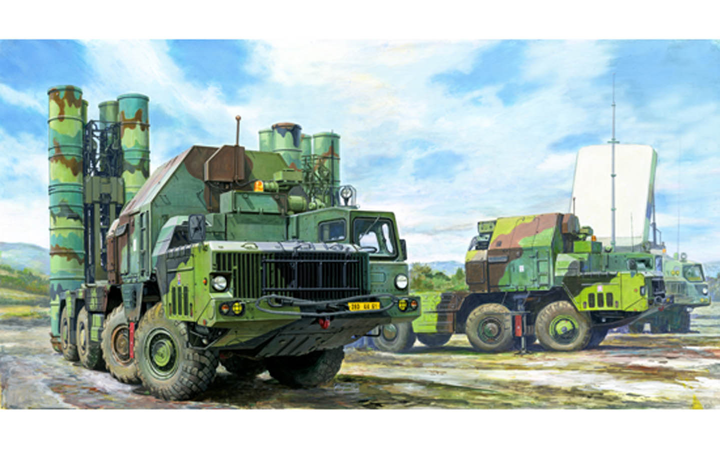 48N6E of 5P85S TEL S-300PMU SA-10 Grumble - Trumpeter 01038 ...