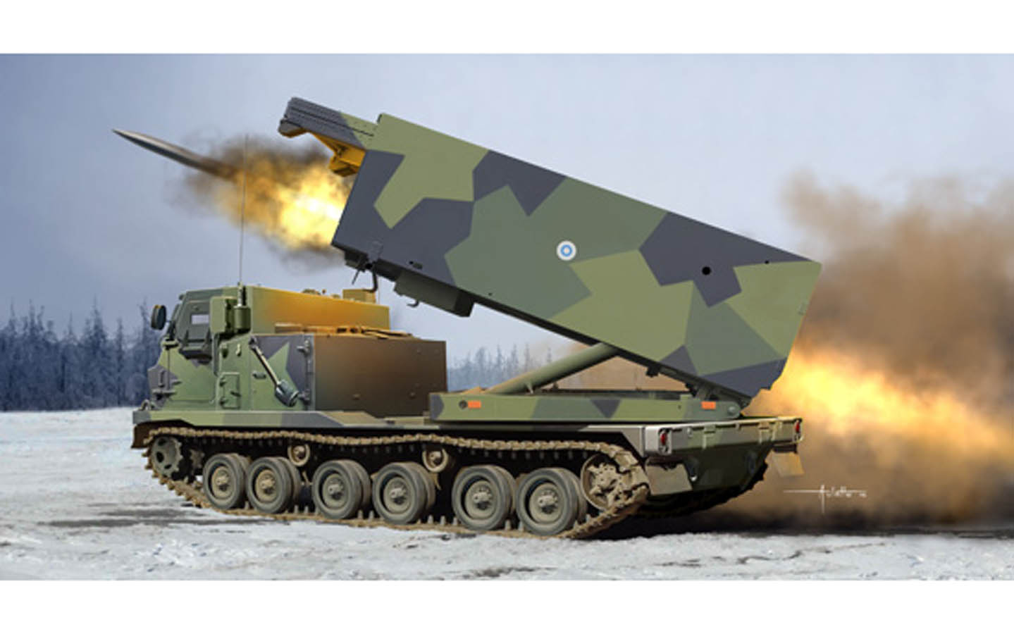M270/A1 Multiple Launch Rocket System, Finland/Netherlands - Trumpeter ...