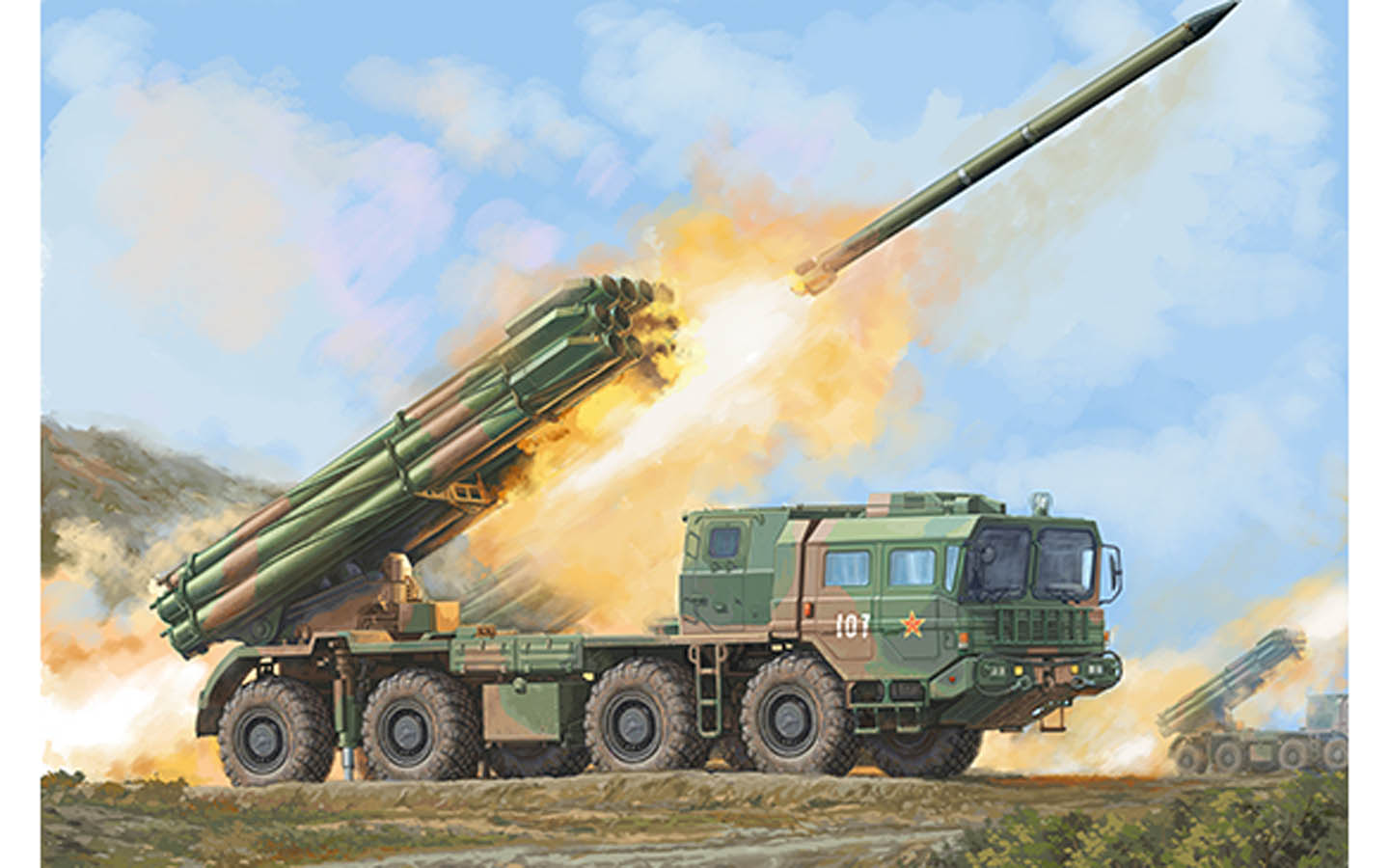 PHL-03 Multiple Launch Rocket System - Trumpeter 01069 | kingshobby.com