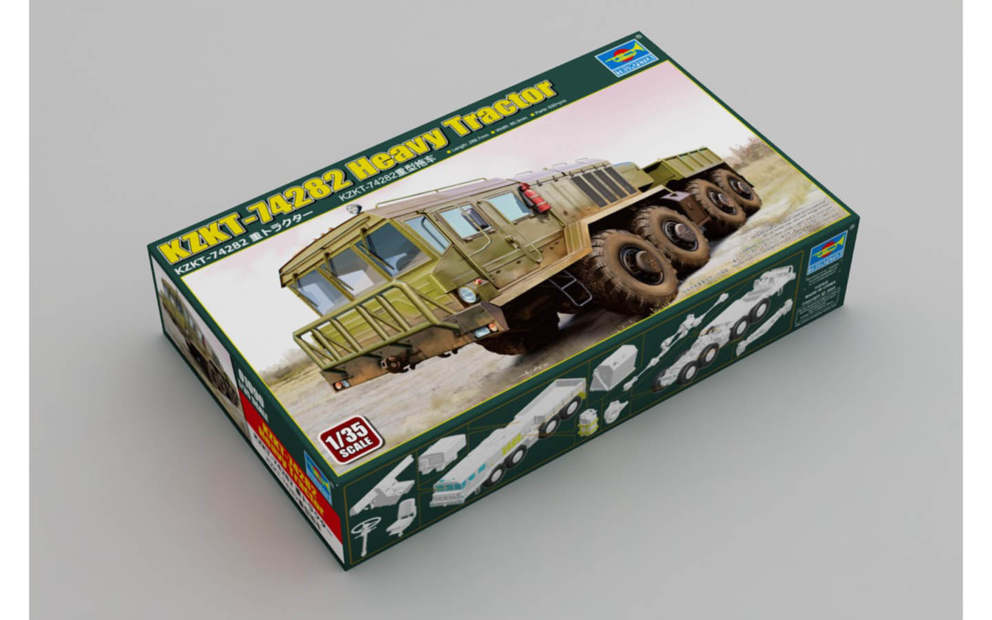 KZKT-74282 Heavy Tractor - Trumpeter 01090 | kingshobby.com