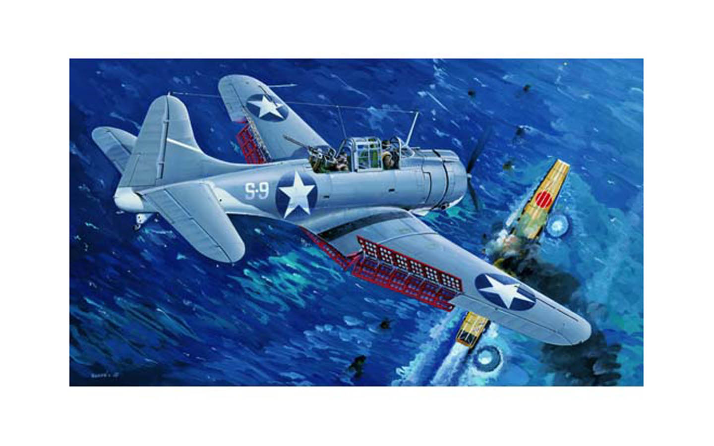 SBD-3, Dauntless, Midway, Clear Edition - Trumpeter 02244 | kingshobby.com
