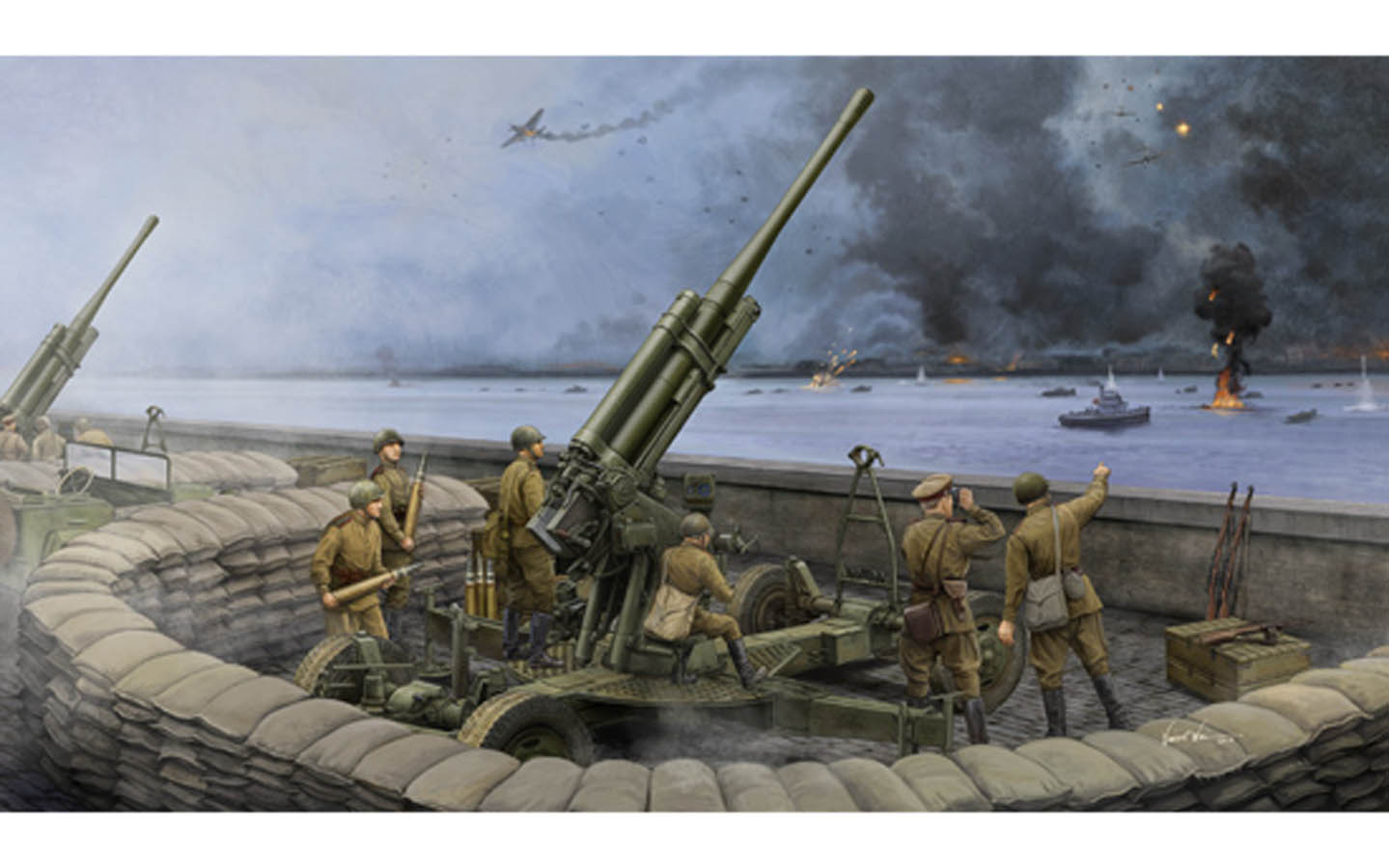 Soviet 52-K 85mm Air Defense Gun M1943 Late Version - Trumpeter 02342 ...