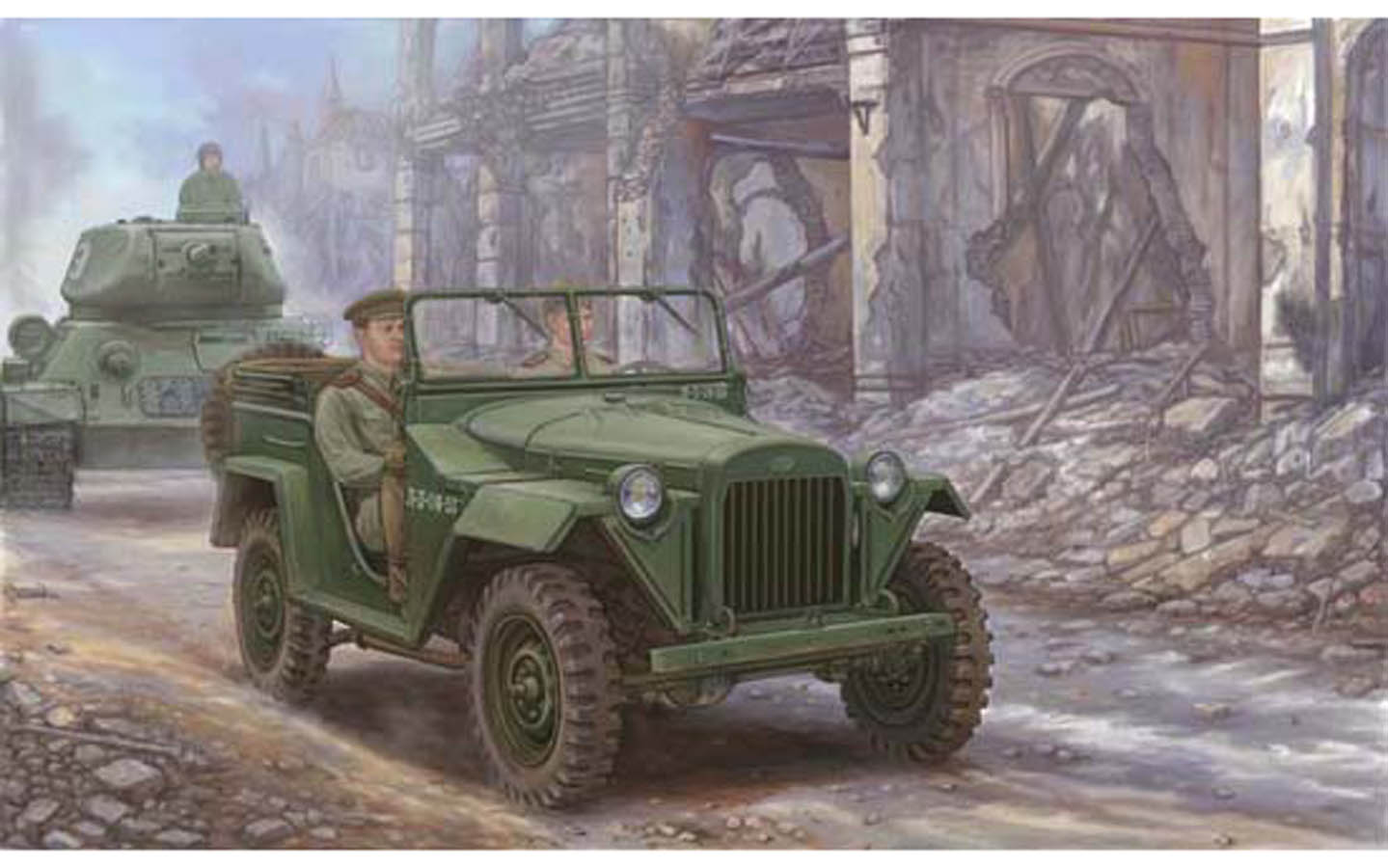 Soviet GAZ-67B Military Vehicles - Trumpeter 02346 | kingshobby.com