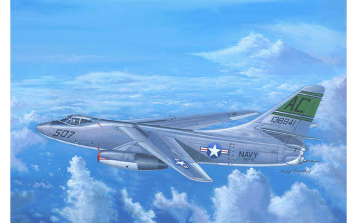 A-3D-2 Skywarrior Strategic Bomber - Trumpeter 02868 | kingshobby.com