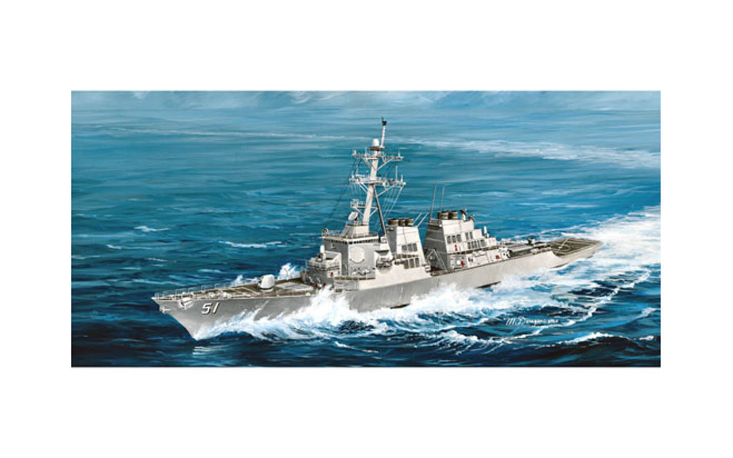 USS Arleigh Burke DDG-51 - Trumpeter 04523 | kingshobby.com