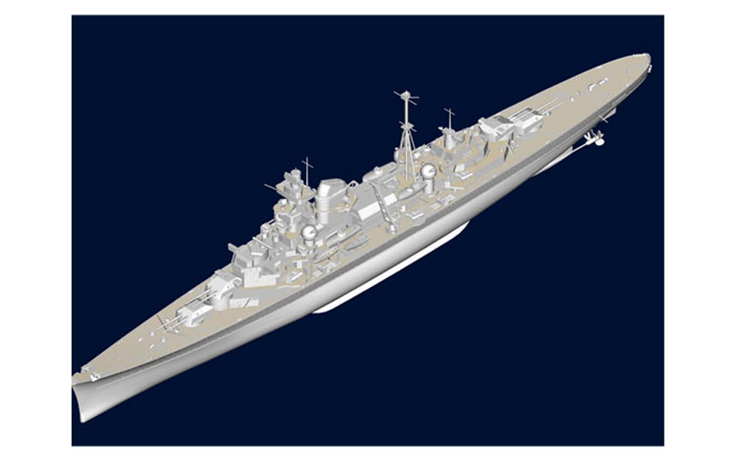 Admiral Hipper, German Heavy Cruiser 1941 - Trumpeter 05317 ...