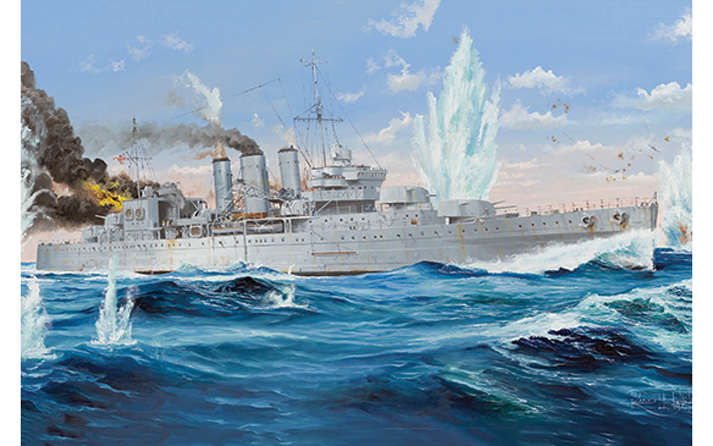 HMS Cornwall - Trumpeter 05353 | kingshobby.com