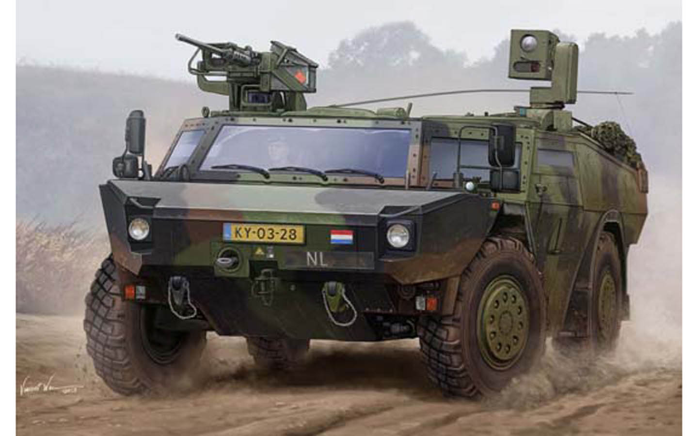 German Fennek LGS Dutch Version - Trumpeter 05533 | kingshobby.com