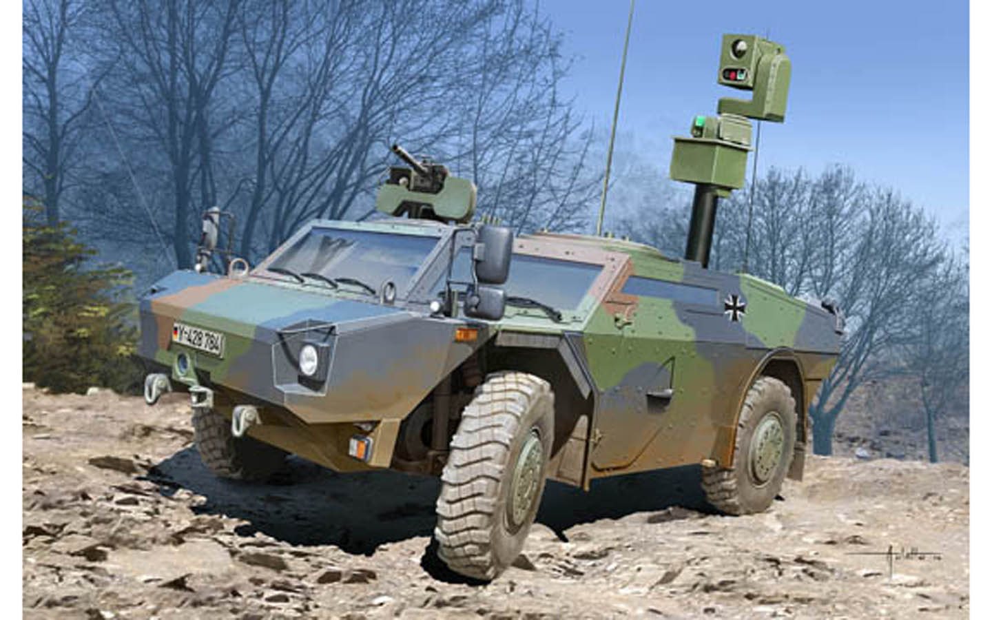 German Fennek LGS, German Version - Trumpeter 05534 | kingshobby.com