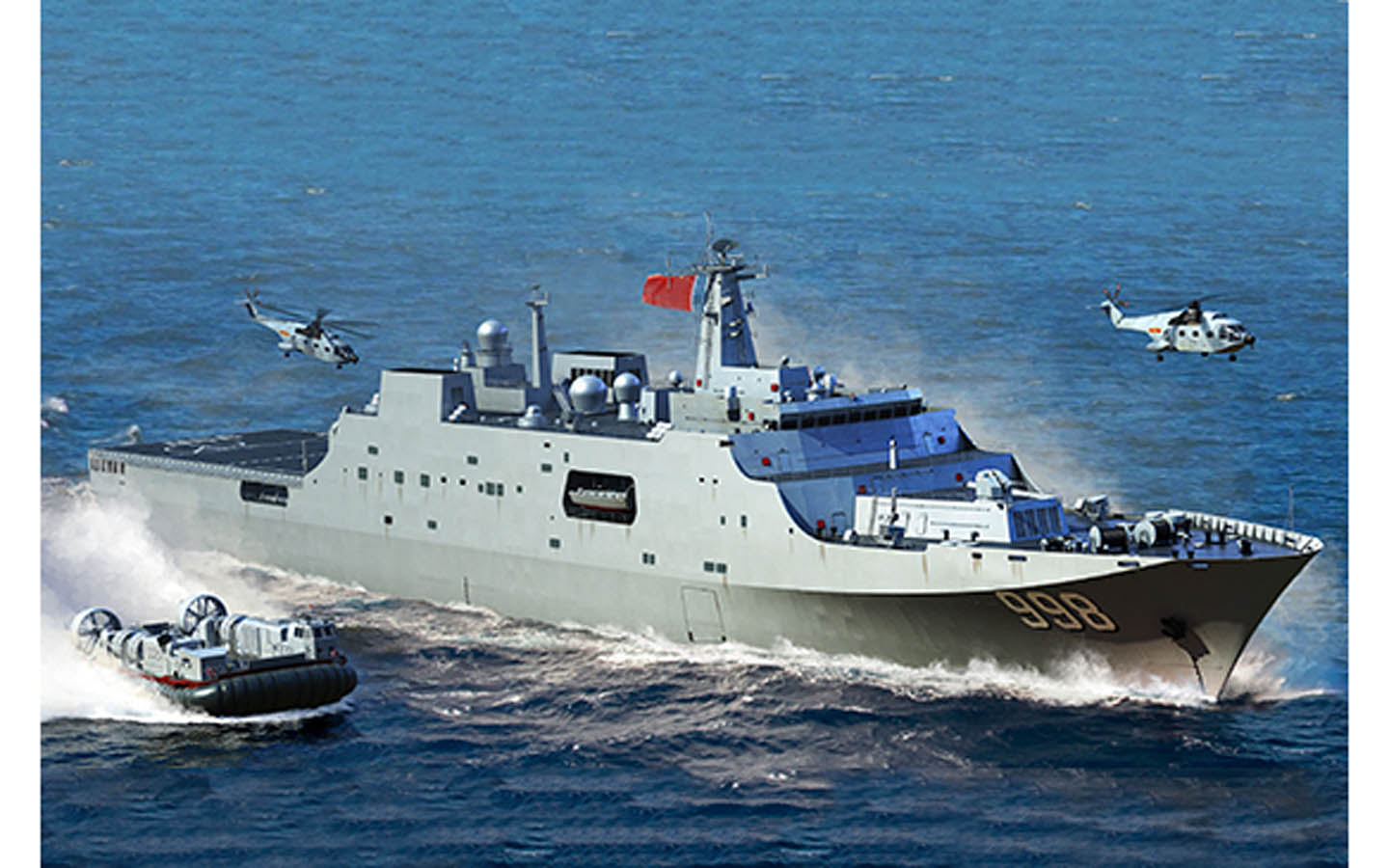 PLA Navy Type 071 Amphibious Transport Dock - Trumpeter 06726 ...