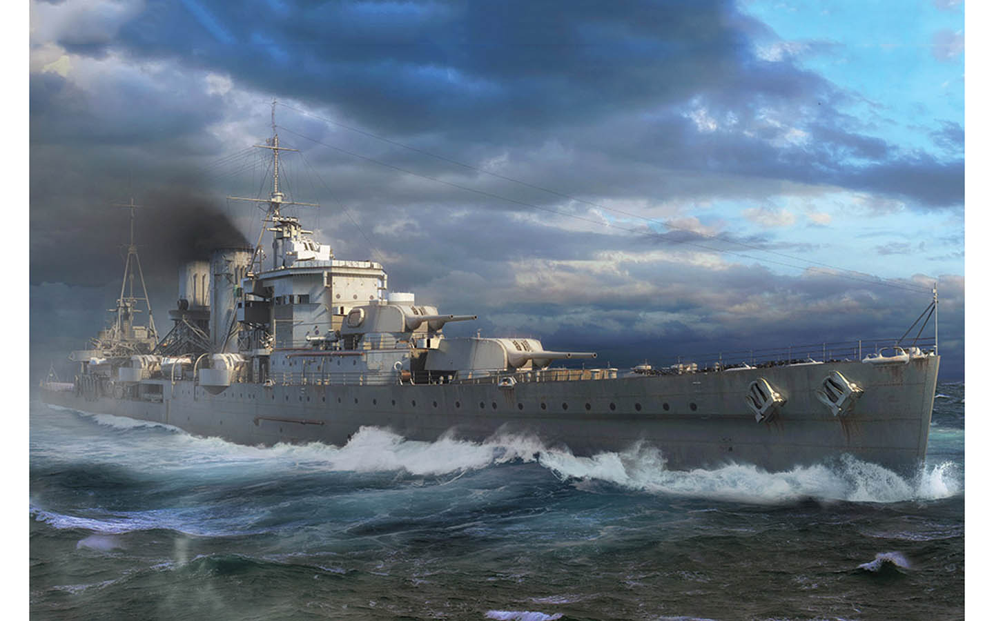 HMS Exeter - Trumpeter 06744 | kingshobby.com