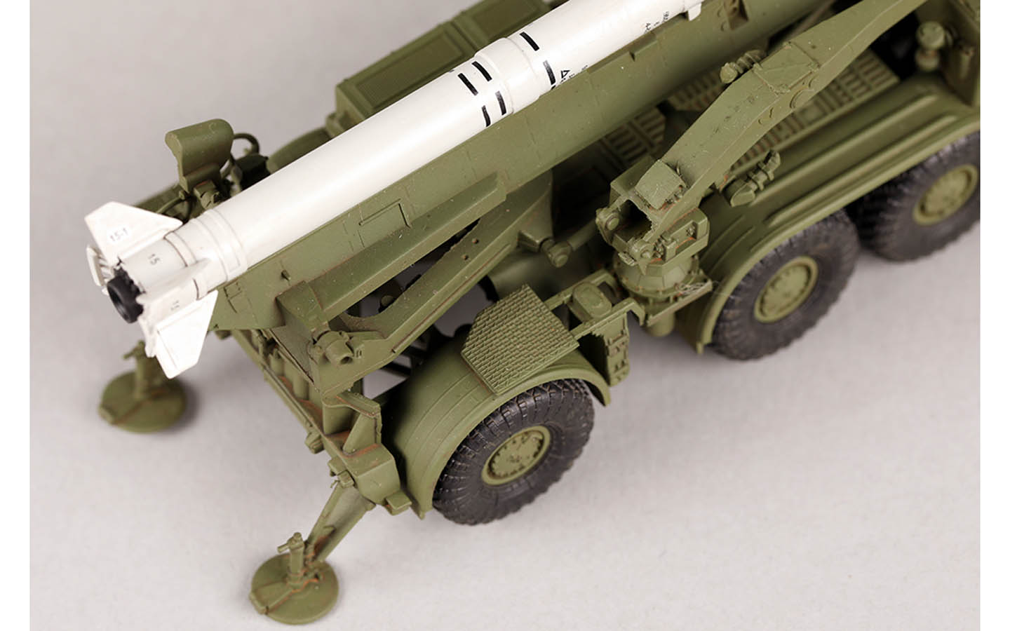 Russian 9P113 TEL with 9M21 Rocket of 9K52 Luna-M Short-range artillery ...