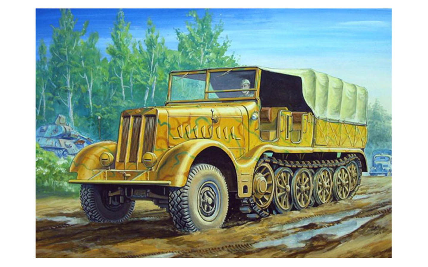 Famo Sd.Kfz.9/18 ton Halftrack - Trumpeter 07203 | kingshobby.com