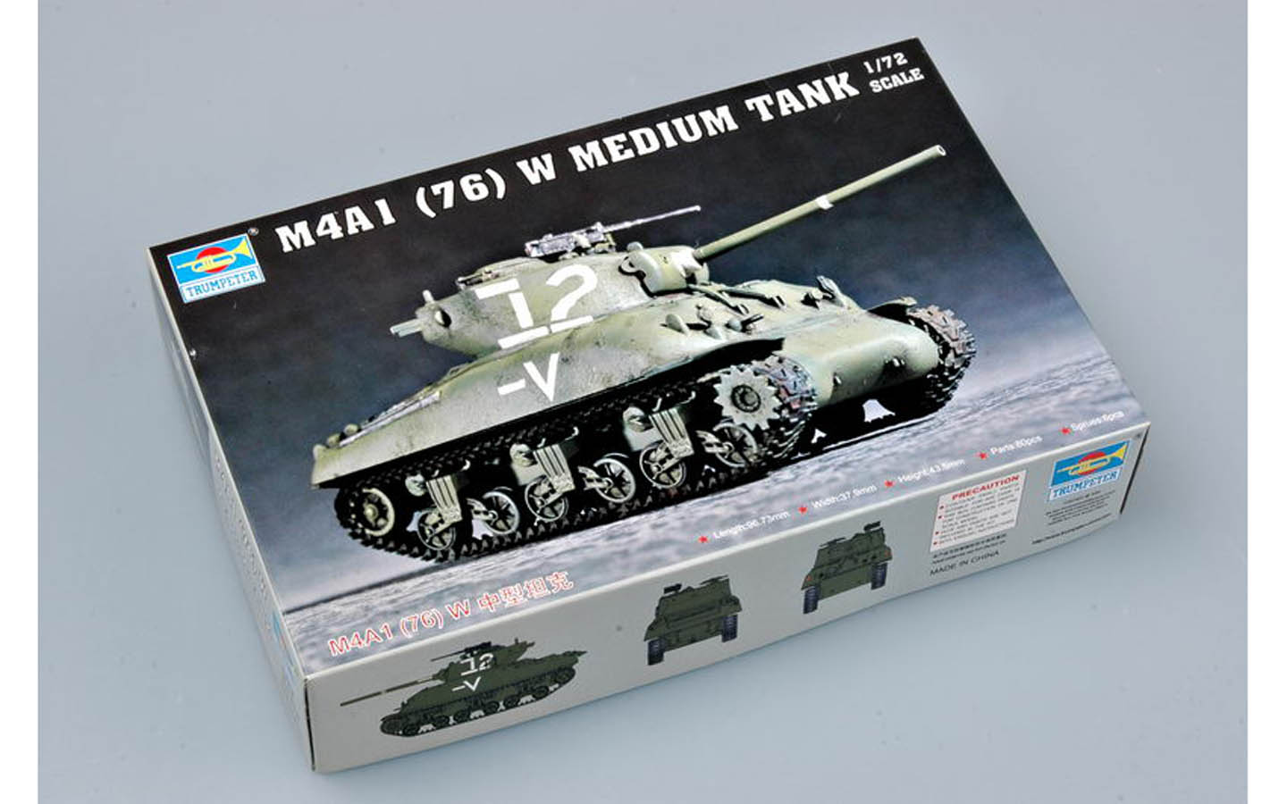 M4A1 (76) W Medium Tank - Trumpeter 07222 | kingshobby.com