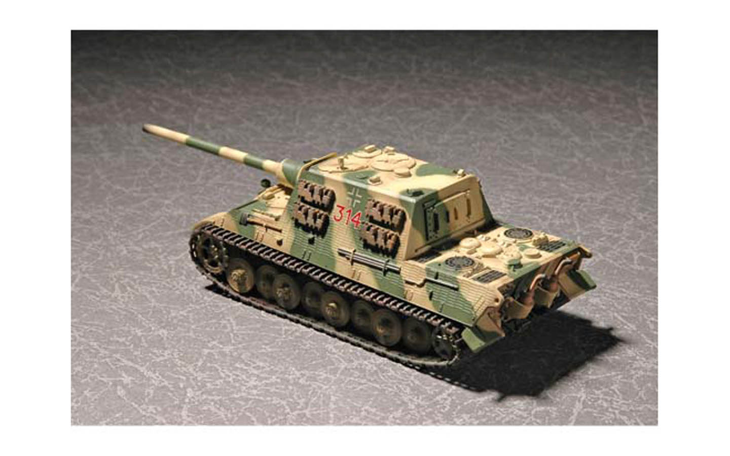 German Sd.Kfz.186 Jagdtiger Porsche Suspension w/Zimmerit - Trumpeter 07294 | kingshobby.com