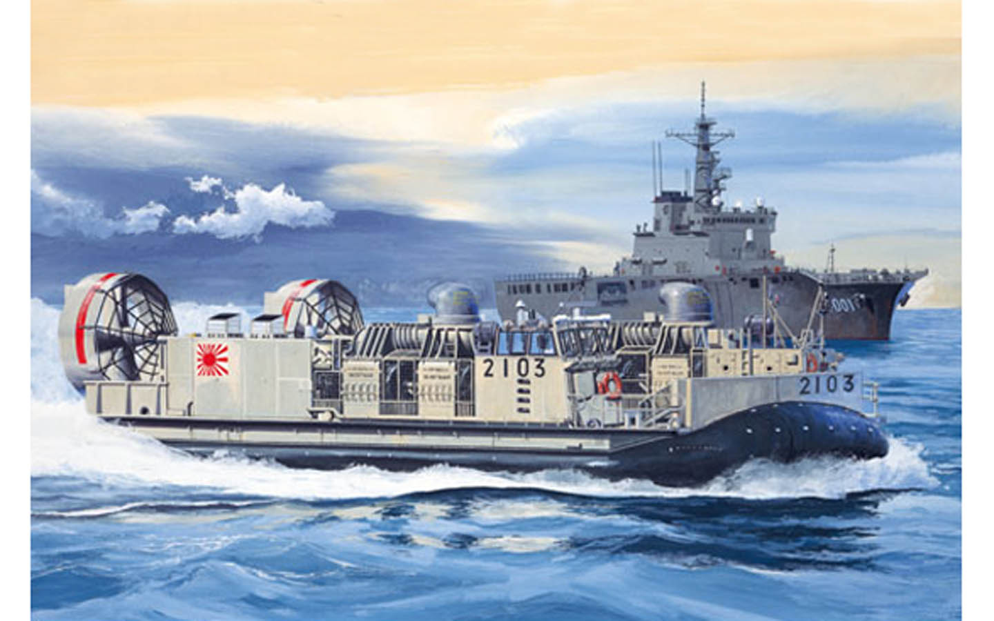 JMSDF Landing Craft Air Cushion (LCAC) - Trumpeter 07301 | kingshobby.com