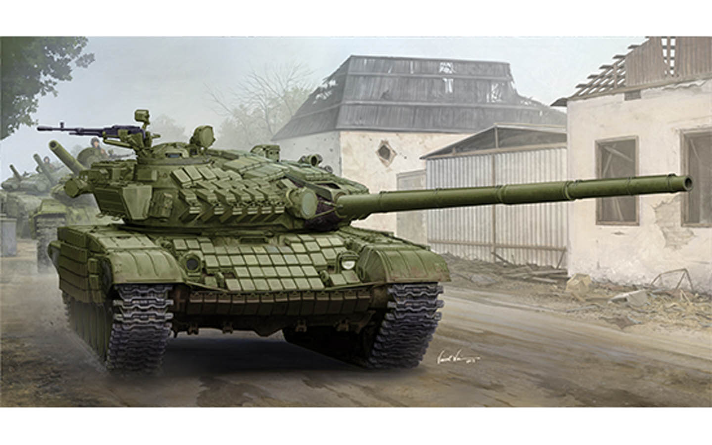 Russian T-72A MBT Model 1985 - Trumpeter 09548 | kingshobby.com