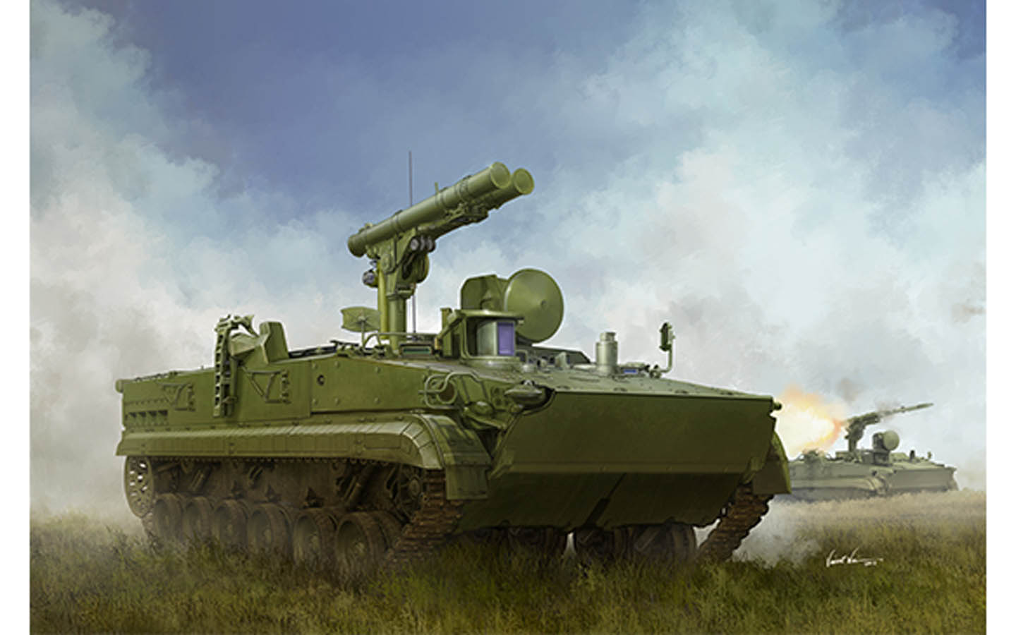 Russian 9P157-2 Khrizantema-S Anti-Tank System - Trumpeter 09551 ...