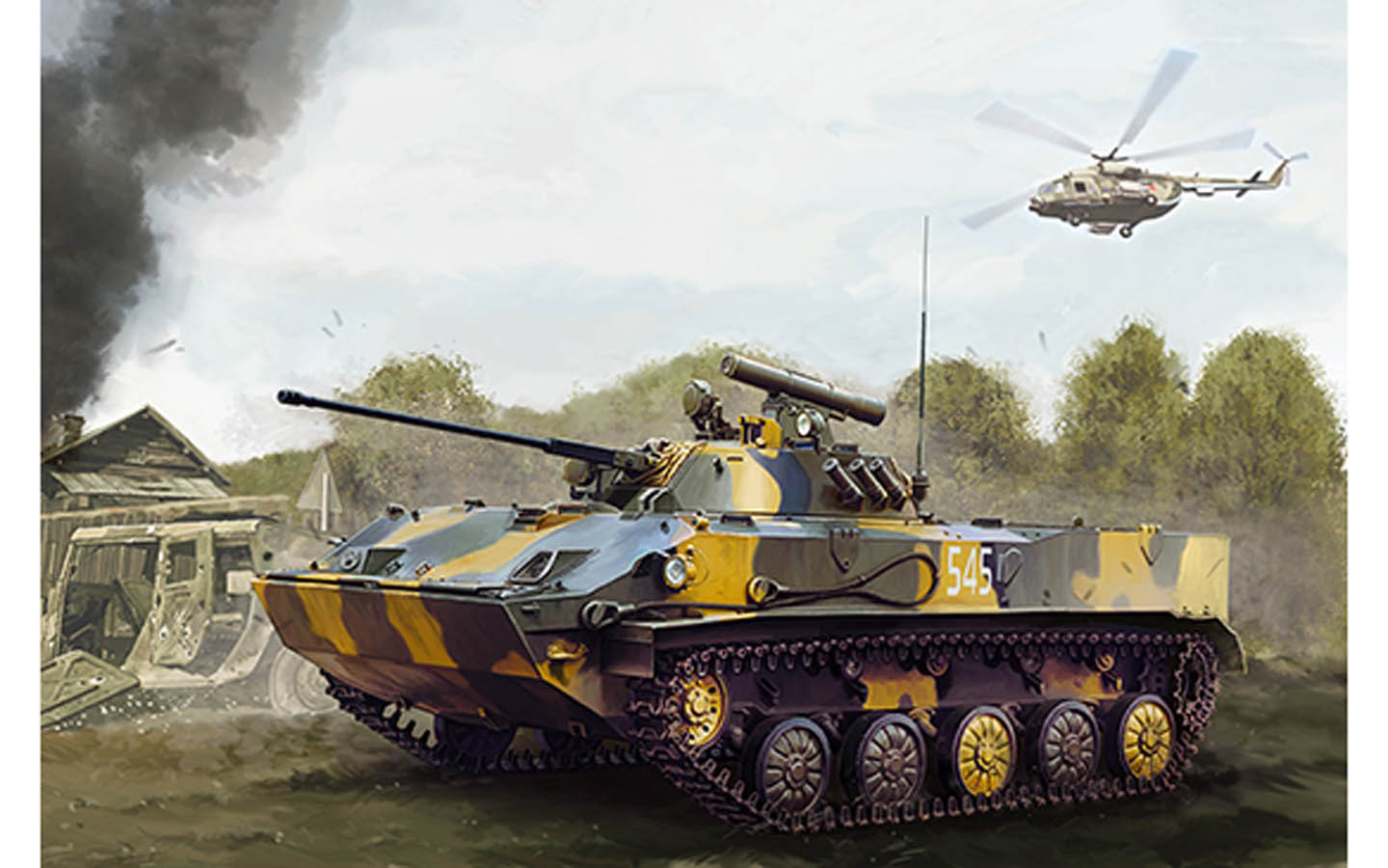 Russian BMD-3, Airborne Fighting Vehicle - Trumpeter 09556 | kingshobby.com